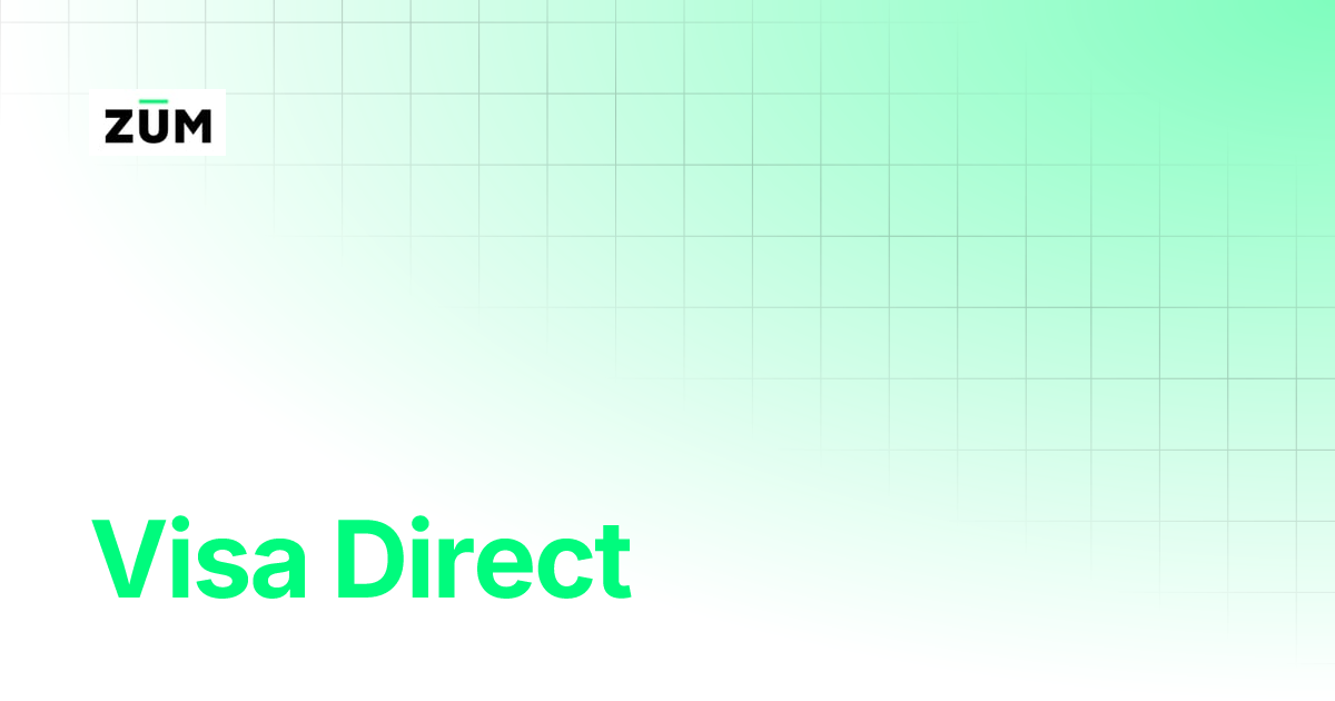 Visa Direct | Zum Rails
